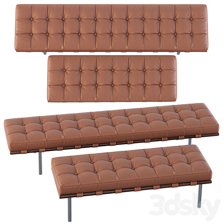 Barcelona Bench - Other soft seating - 3D model