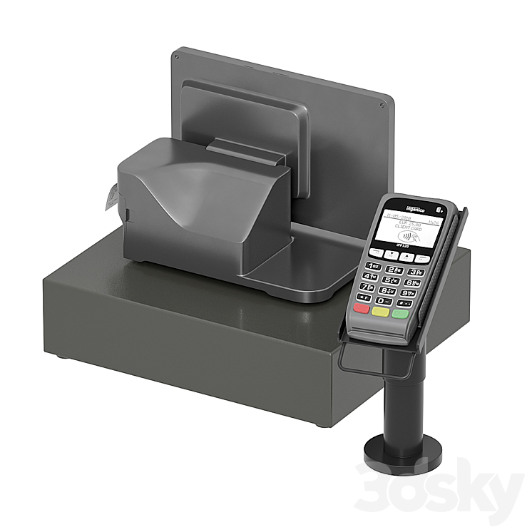 POS terminal - Shop - 3D model