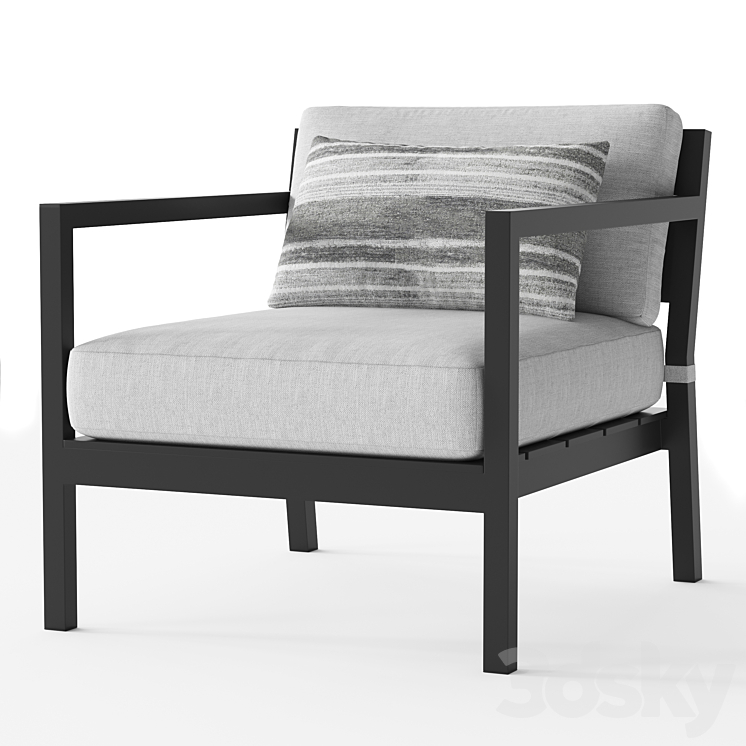 Rh Palma Lounge Chair - Arm chair - 3D model