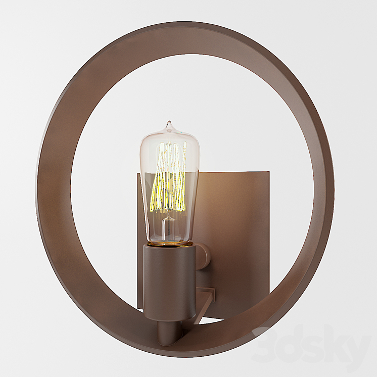 Quoizel Wall lamp QZ/THEATERROW1WT NP - Wall light - 3D model