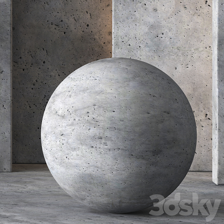 Concrete Material 8K (Seamless - Tileable) DrCG No 64 - Stone - 3D model