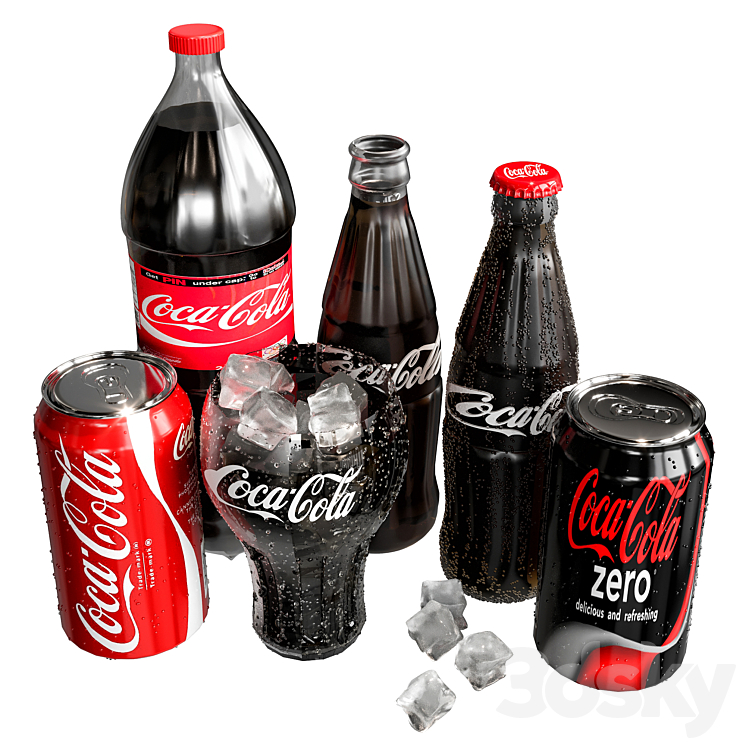 COCA COLA COLLECTION - Food and drinks - 3D model
