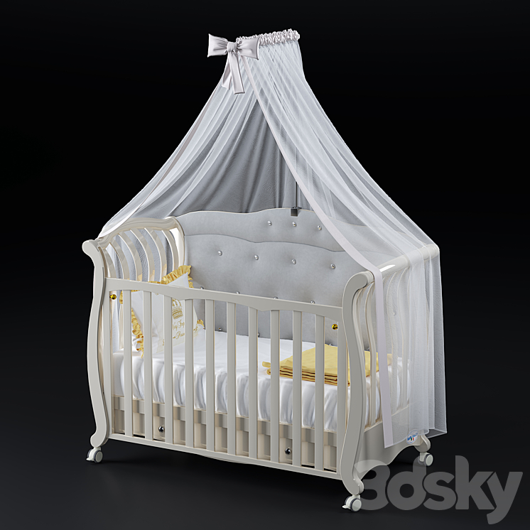Baby bed Baby Italia Andrea Vip - Bed - 3D model