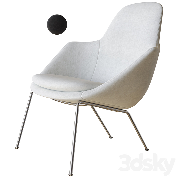 armchair dot by tacchini - Arm chair - 3D model