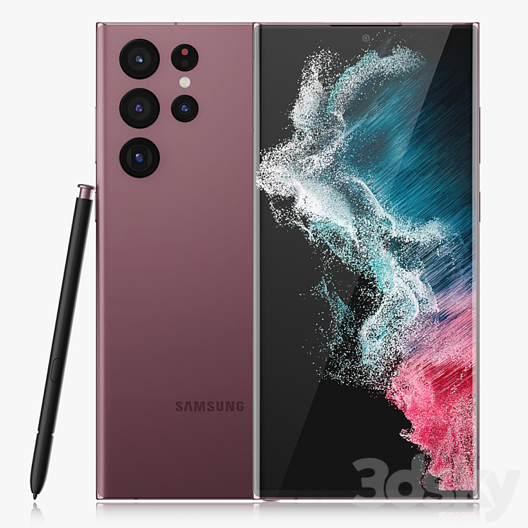 Samsung Galaxy S22 Ultra - Phones - 3D model