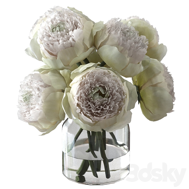 Bouquet of peonies - Bouquet - 3D model