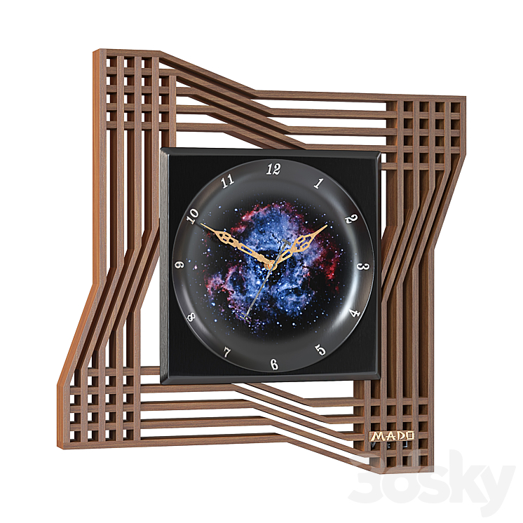 Wall clock "Sekai" (World) - Watches & Clocks - 3D model