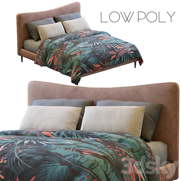Myla Bed By West Elm - Bed - 3D model