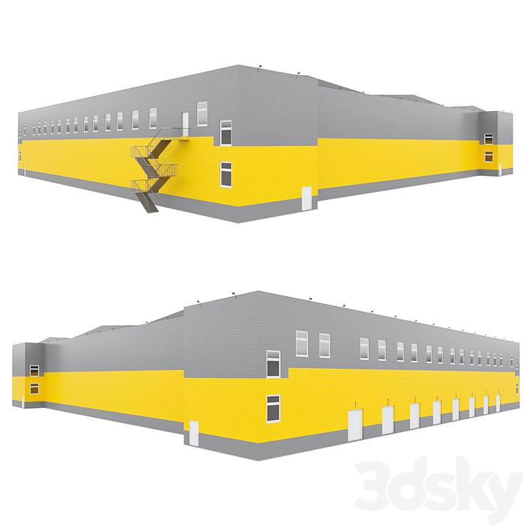 Logistics center - Building - 3D model