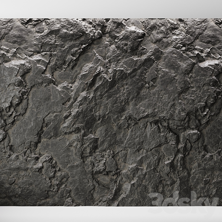 Rock cliff wall №52 - Stone - 3D model
