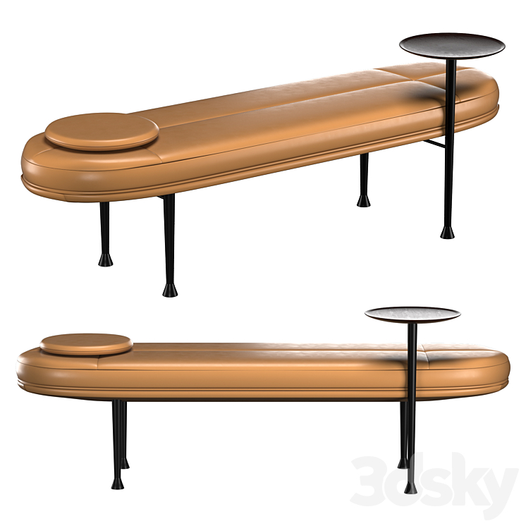 canoe daybed - Other soft seating - 3D model