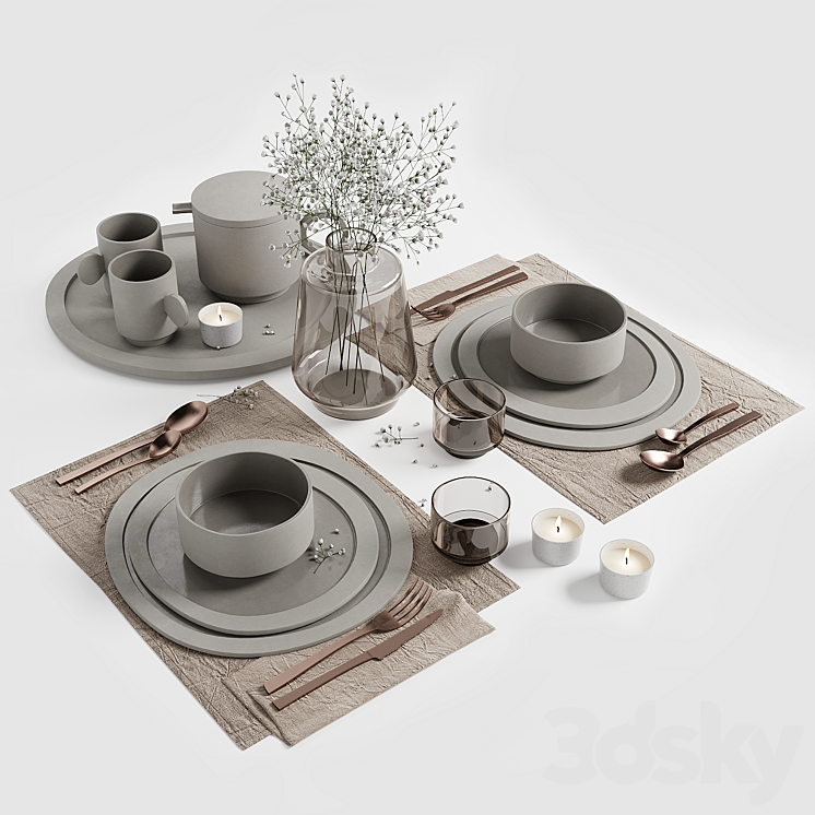 Tablewear_01 - Tableware - 3D model