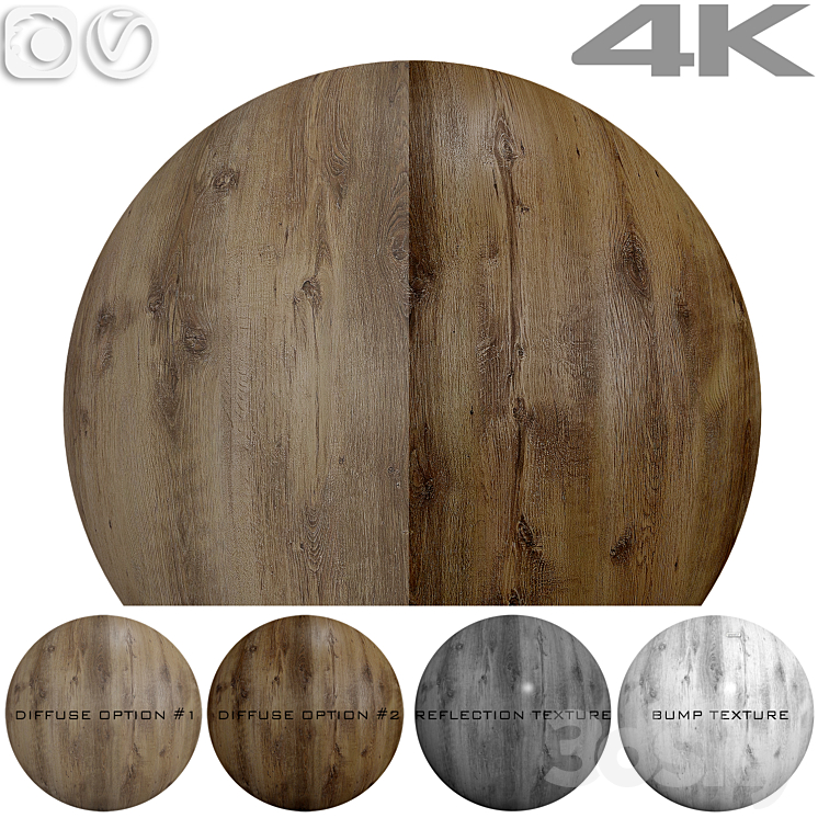 Wood texture - Oak №21 - Wood - 3D model