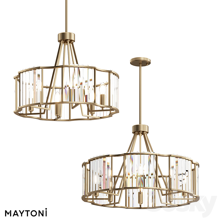 Pendant lamp MOD087PL-06G, MOD087PL-08G OM - Pendant light - 3D model