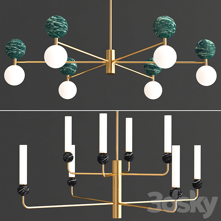 Delie and Dalt Light Collection - Pendant light - 3D model