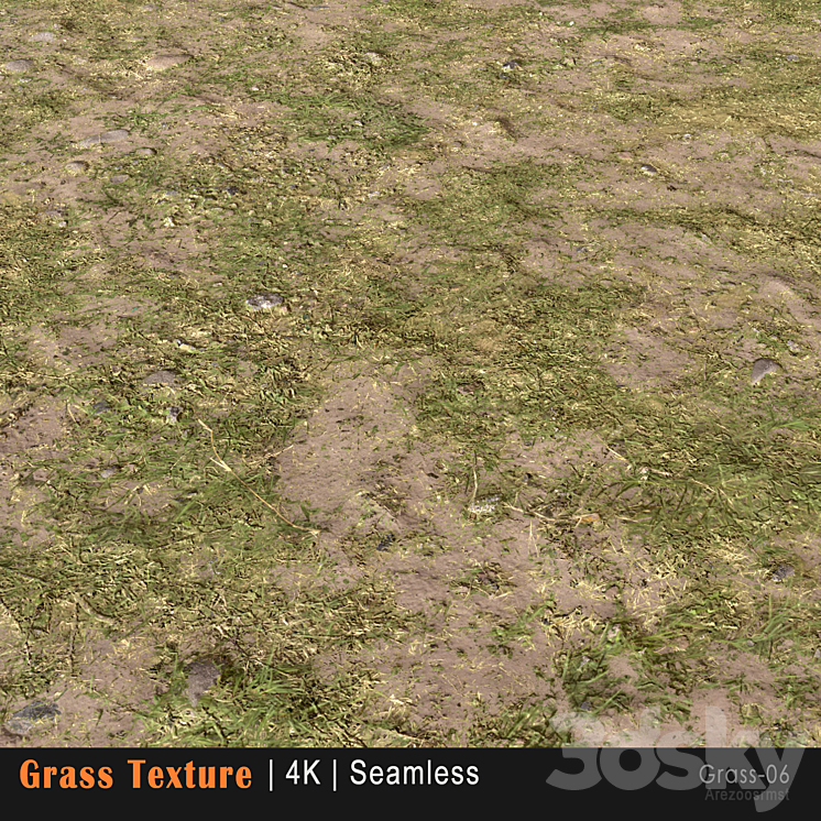 Grass texture 06 - Natural materials - 3D model