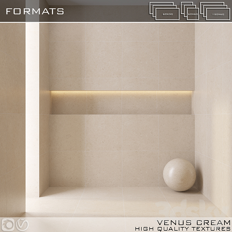 ITALON VENUS CREAM - Tile - 3D model