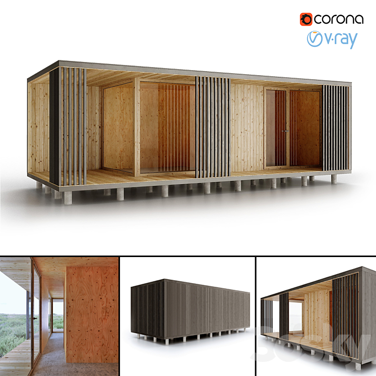 Container house 2 / Container house 2 - Building - 3D model