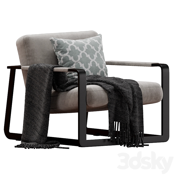 Poliform gaston - Arm chair - 3D model