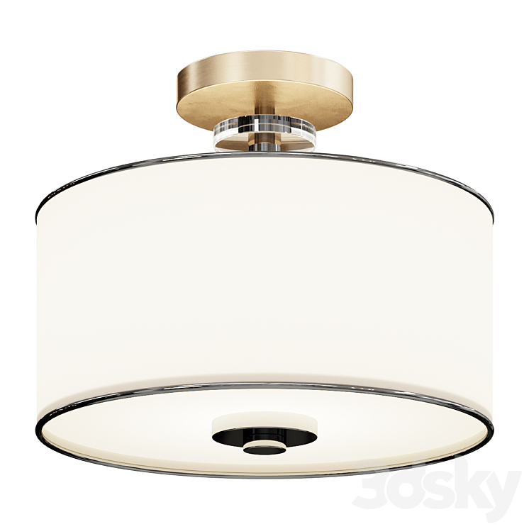 Chandelier MODERN SLEEK SEMI-FLUSH CEILING LIGHT SKU FM14021 SN lamp ...