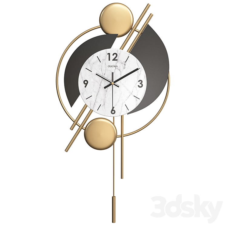 metal_wall_clock - Watches & Clocks - 3D model