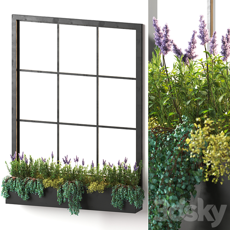 flower box 01 - Outdoor - 3D model
