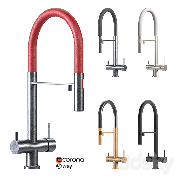 Omoikiri Kanto BN WH - Faucet - 3D model