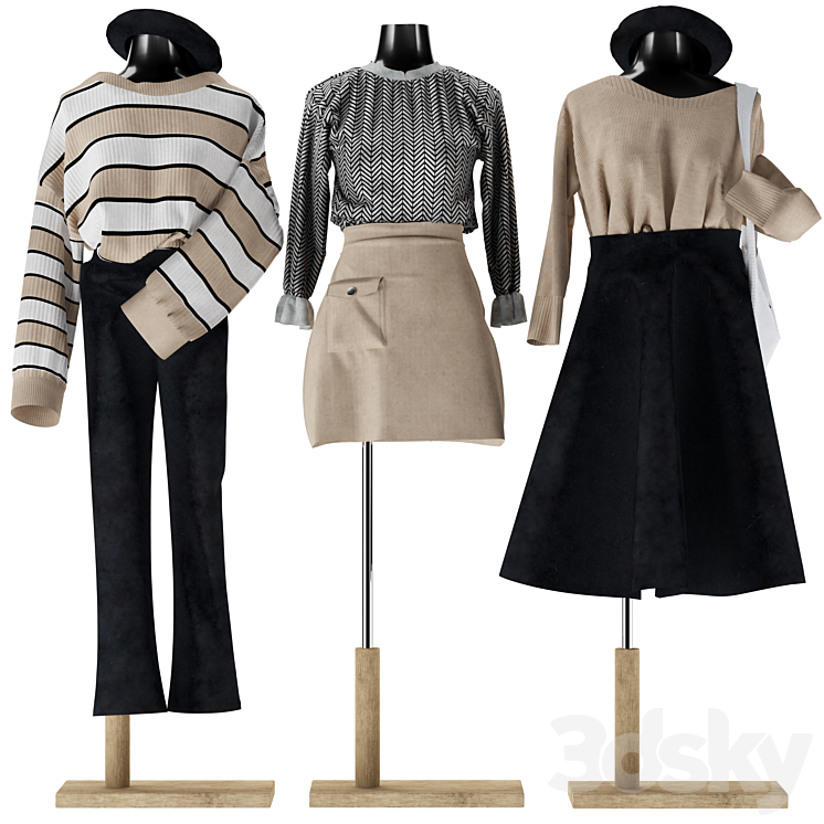 Mannequin Vol 023 - Shop - 3D model