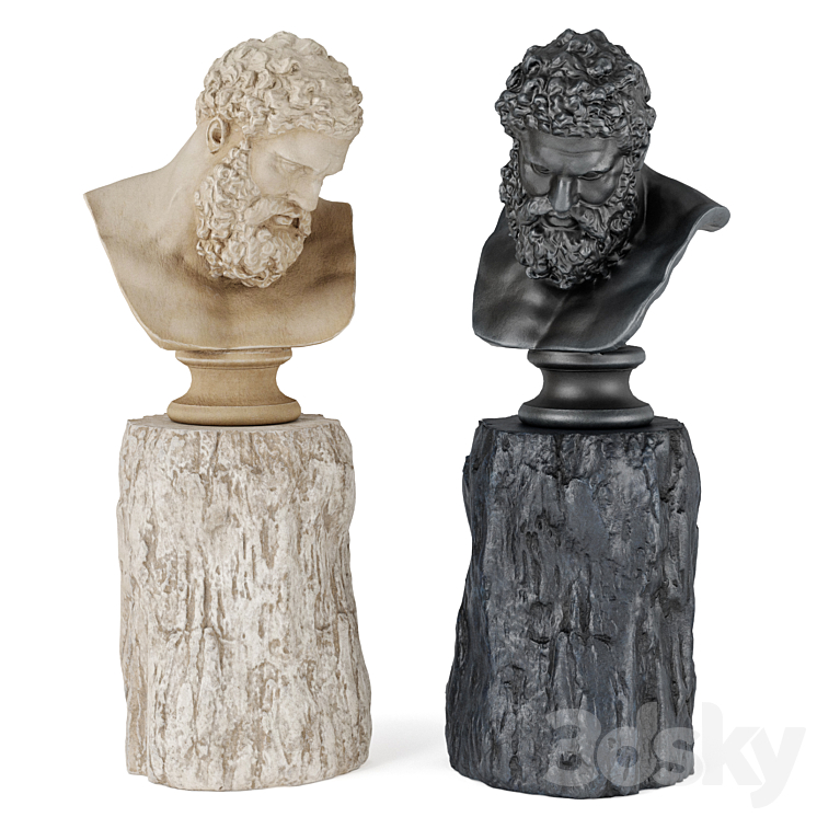 Hercules head sculpture - Sculpture - 3D model