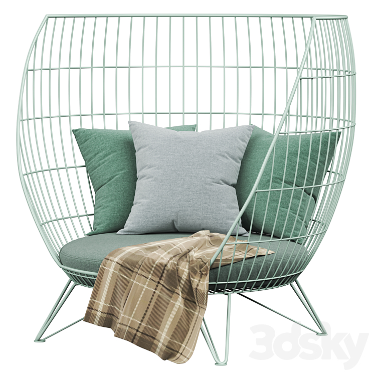BIG & SMALL BASKET - Arm chair - 3D model