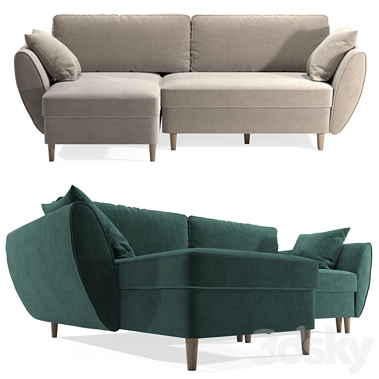 Sofa bed factory IDYLLIC - Sofa - 3D model