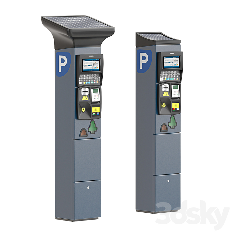 parking payment - Urban environment - 3D model