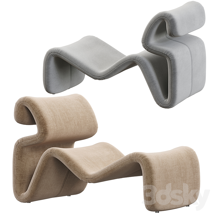 Etcetera Lounge Chair - Arm chair - 3D model