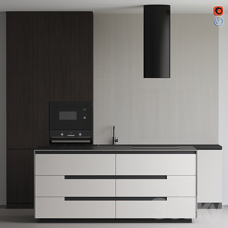 Kitchen Poliform Phoenix - Kitchen - 3D model