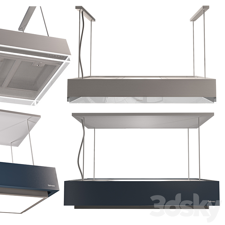 Falmec Hood set 3 - Kitchen appliance - 3D model