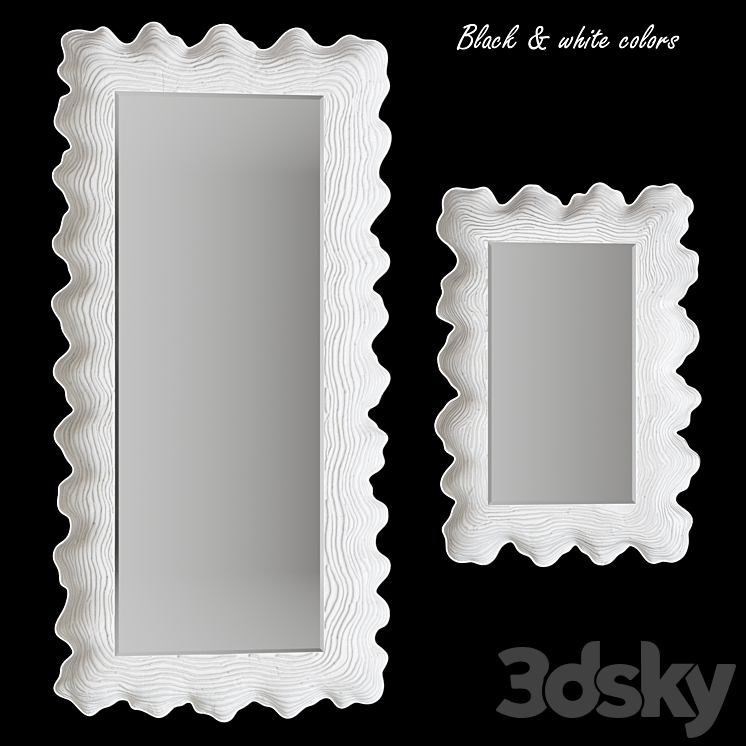 Atoll Rectangular Mirror - Mirror - 3D model