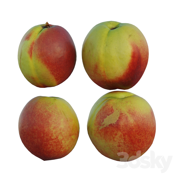 Peach 07 - Food and drinks - 3D model