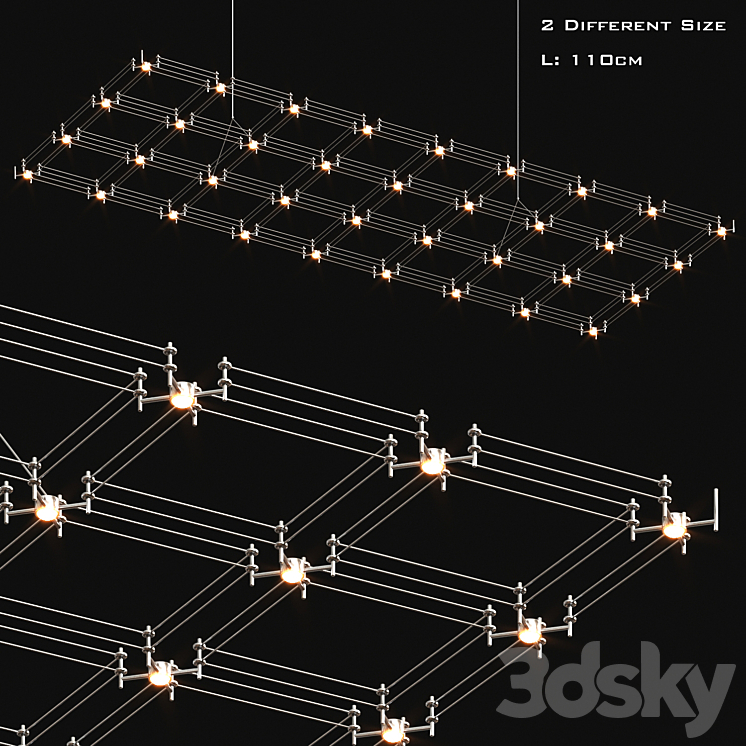 Frame by Quasar - Pendant light - 3D model