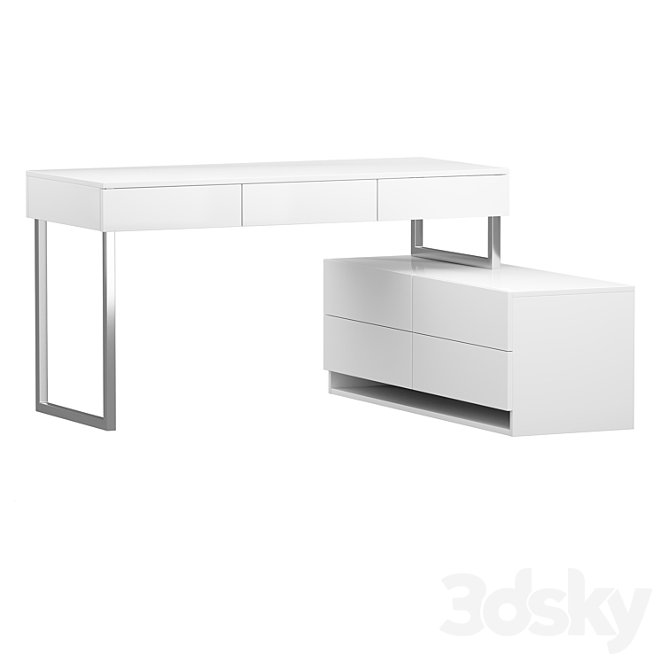 Dresden desk - Office furniture - 3D model
