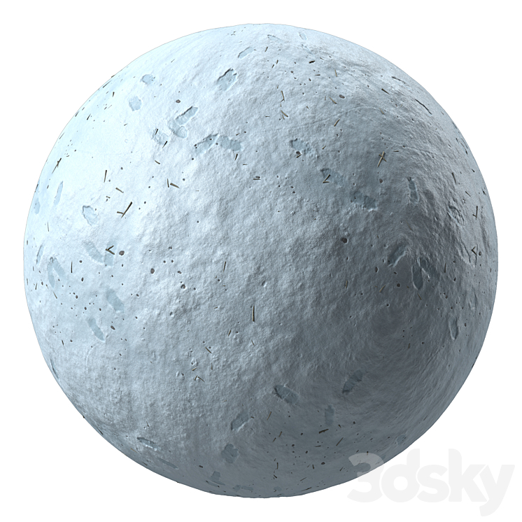 Snow Materials- Snow Ground | Pbr 4k Seamless - Stone - 3D model