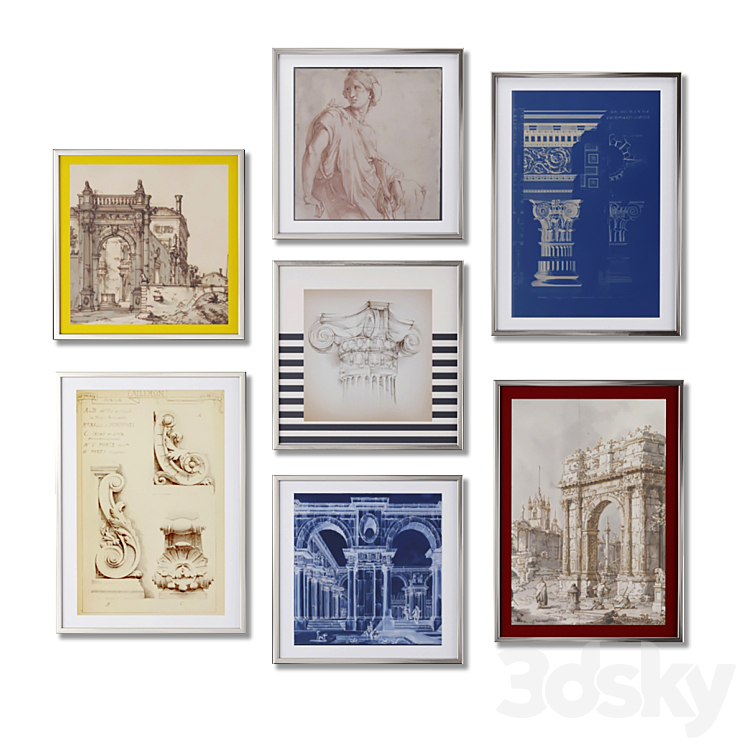 Greek Pictures - Frame - 3D model
