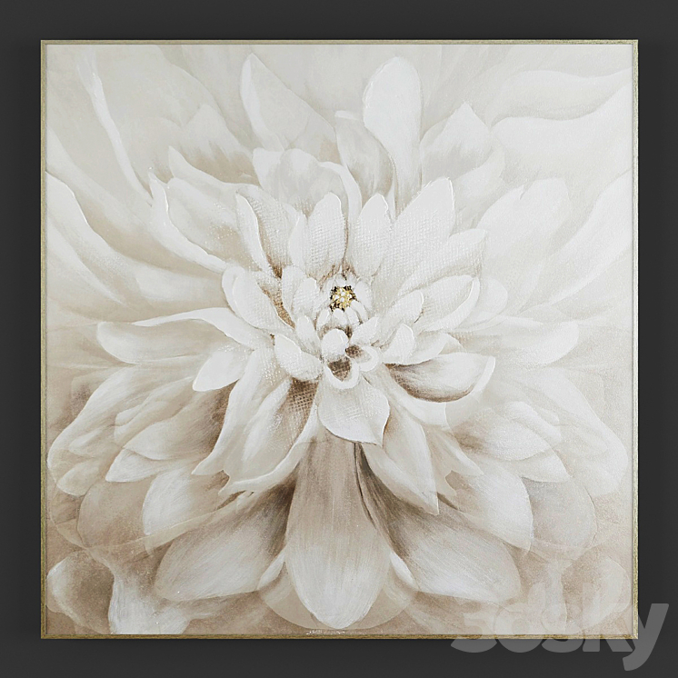 Collection of paintings N318 - Frame - 3D model