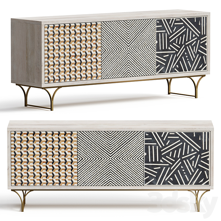 Hooker Market Jaiden - Sideboard & Chest of drawer - 3D model