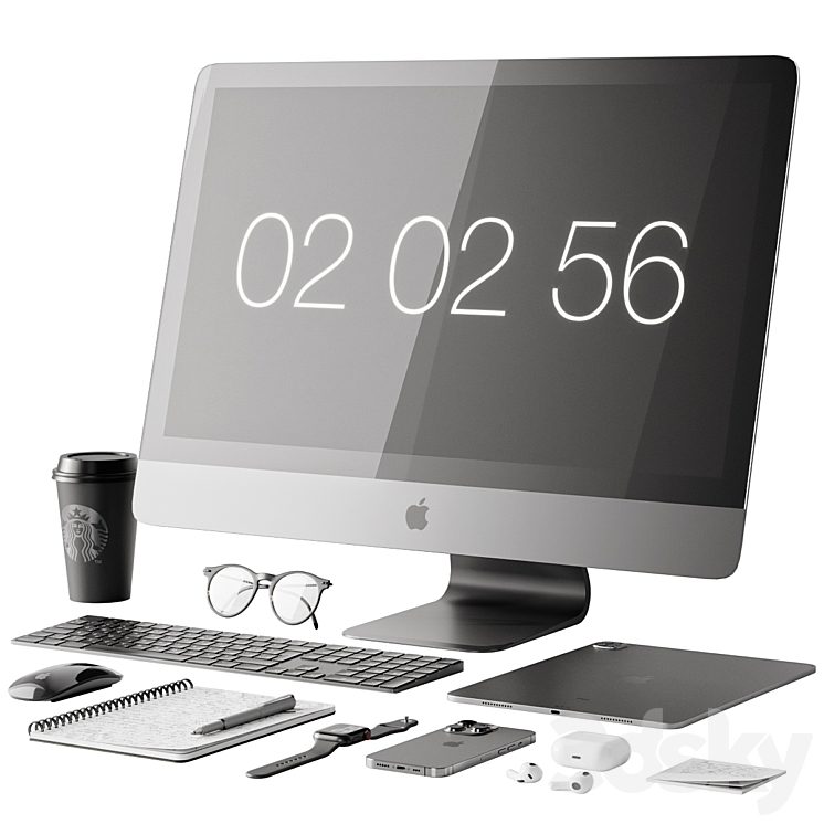 Apple Set 4 - PC & other electronics - 3D model