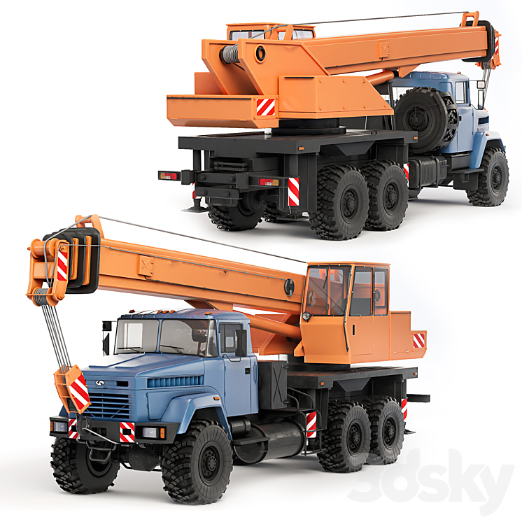 KrAZ 63221 KTA-25 2007 - Ground Transport - 3D model