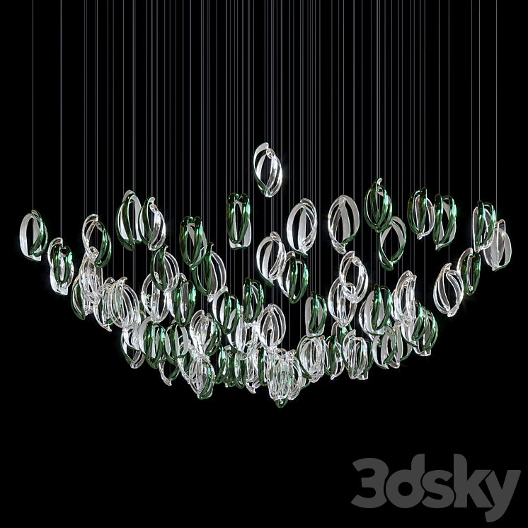 Light composition Vargov® Design - LC0263 - Pendant light - 3D model