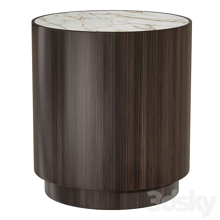 GOLD WOOD SIDE TABLE by laskasas - Table - 3D model