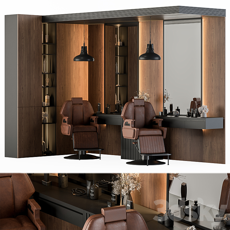 Beauty Salon Barber Shop - Set 08 - Beauty salon - 3D model