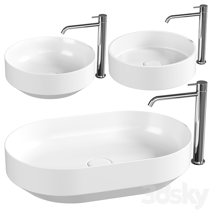 Vallone RYO ROUND S - Wash basin - 3D model
