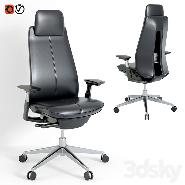 Haworth office chair - Office furniture - 3D model